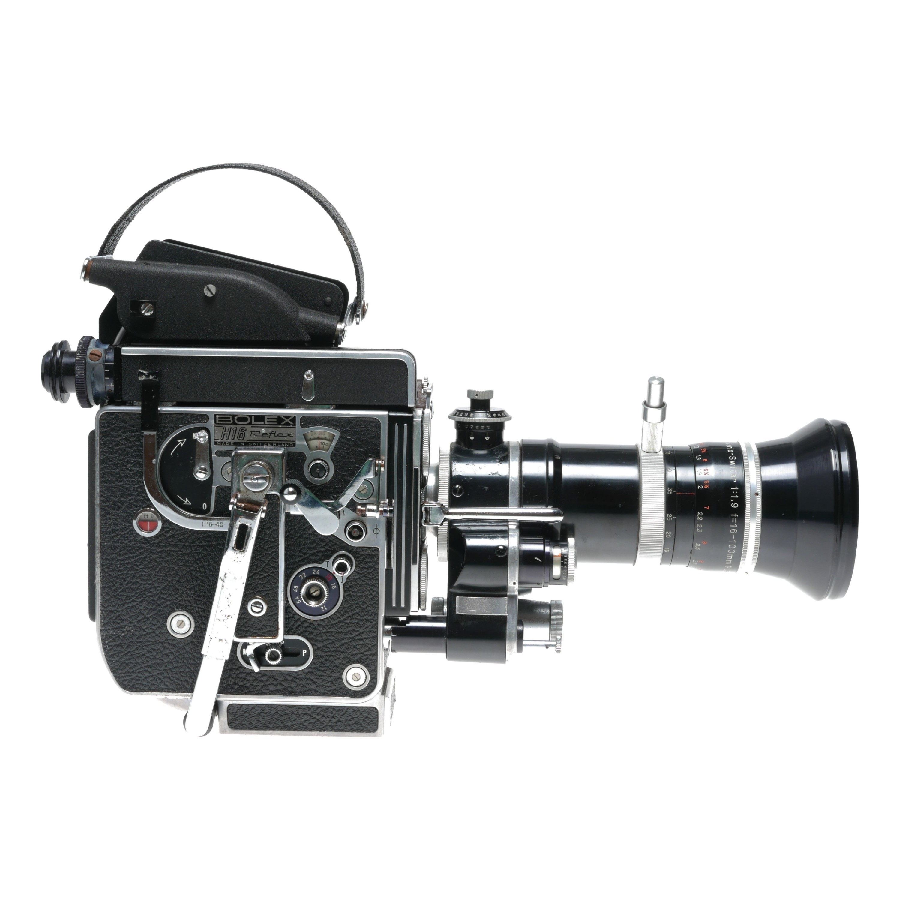 Buy bolex rex 5 h16 reflex camera 16mm film switar 16-100 poe zoom lens ...