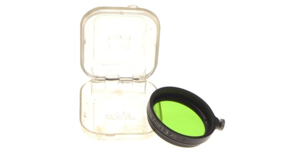 Buy LEICA rangefinder camera lens filter Gr. E. Leitz black rim Green ...