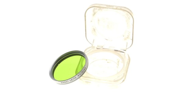 LEICA rangefinder camera lens filter Cased GGr. Leitz chrome clean ...