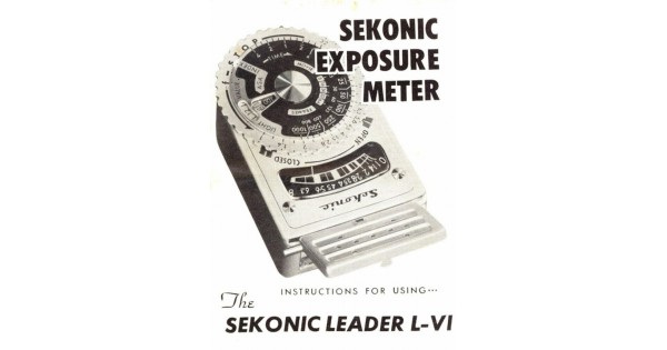 Buy sekonic leader exposure meter l-vi instructions manual | vintage ...