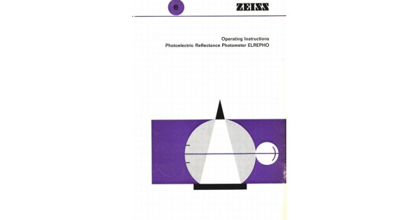 Buy zeiss photoelctric reflectance photometer elrepho instr | vintage ...