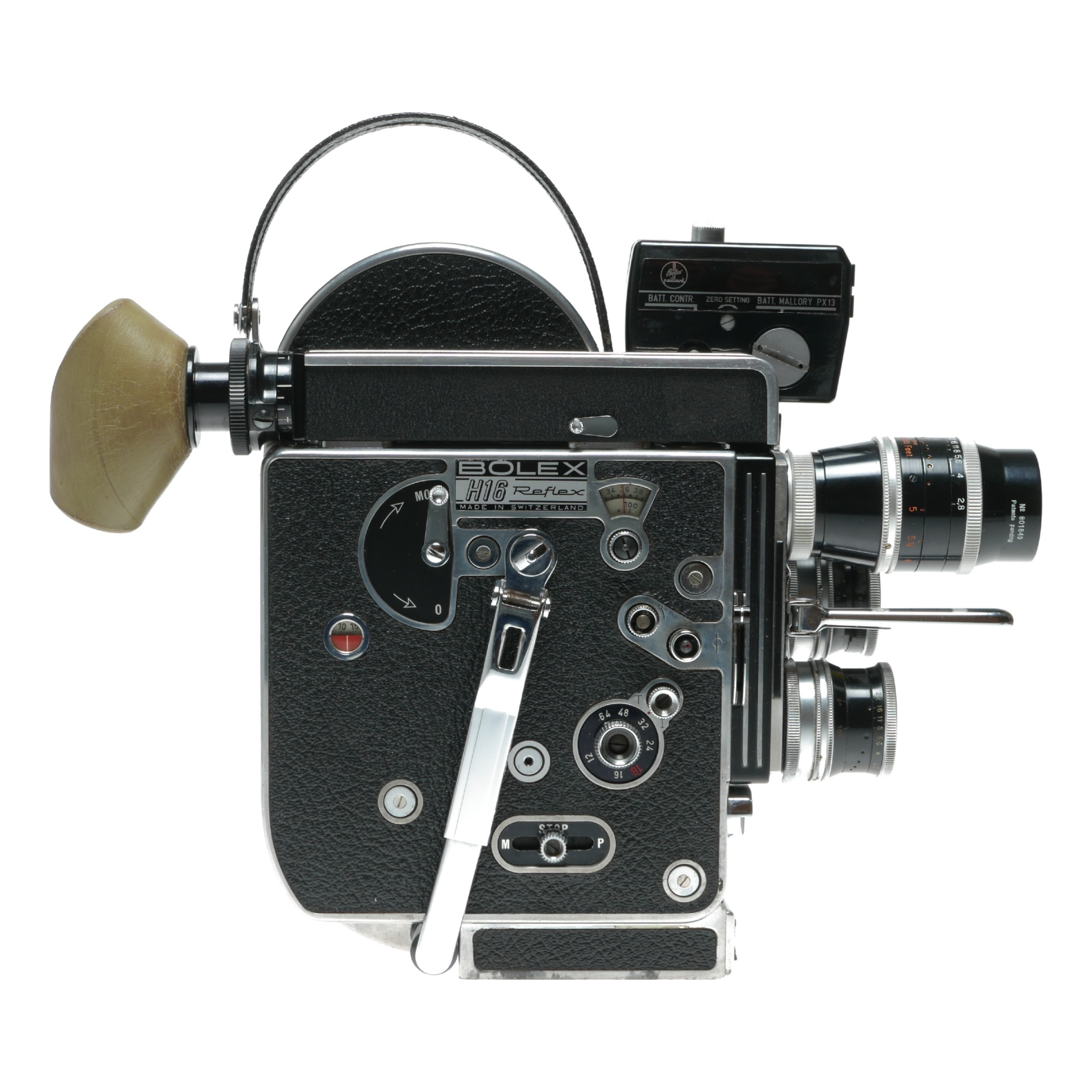 Bolex H16 Reflex Cine Camera Kit Rex 4 Meter Lenses