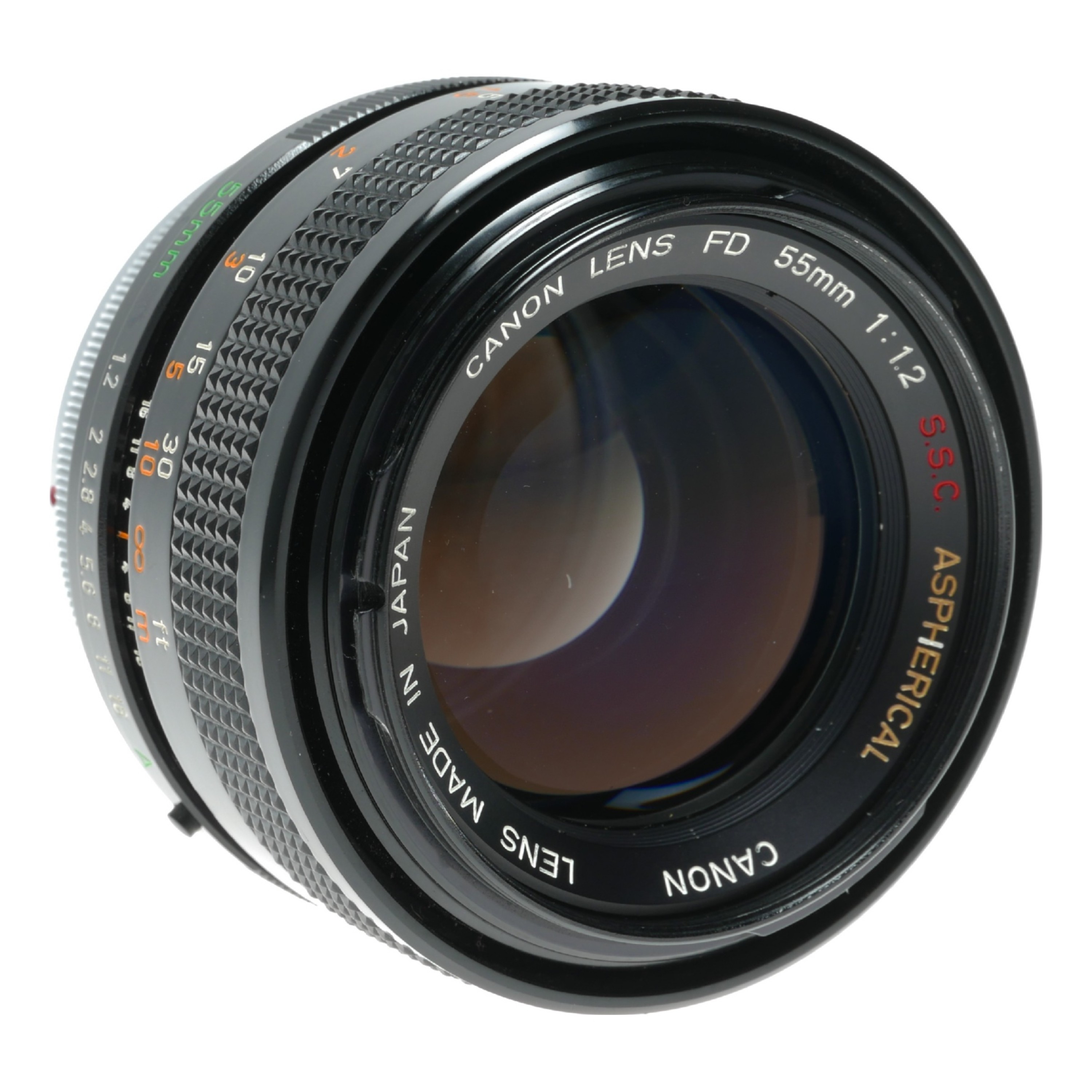 Buy canon lens fd 55mm 1:1.2 s.s.c aspherical rare beautiful coatings ...